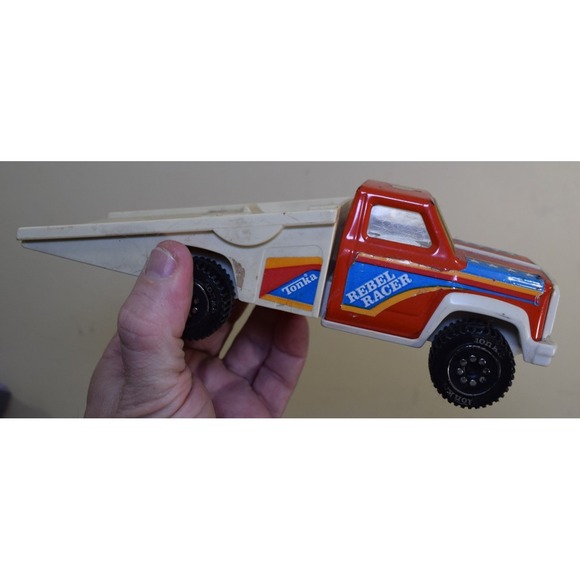 Tonka | Toys | Tonka 979 Vintage Rebel Racer Tow Truck Race Car Hauler ...